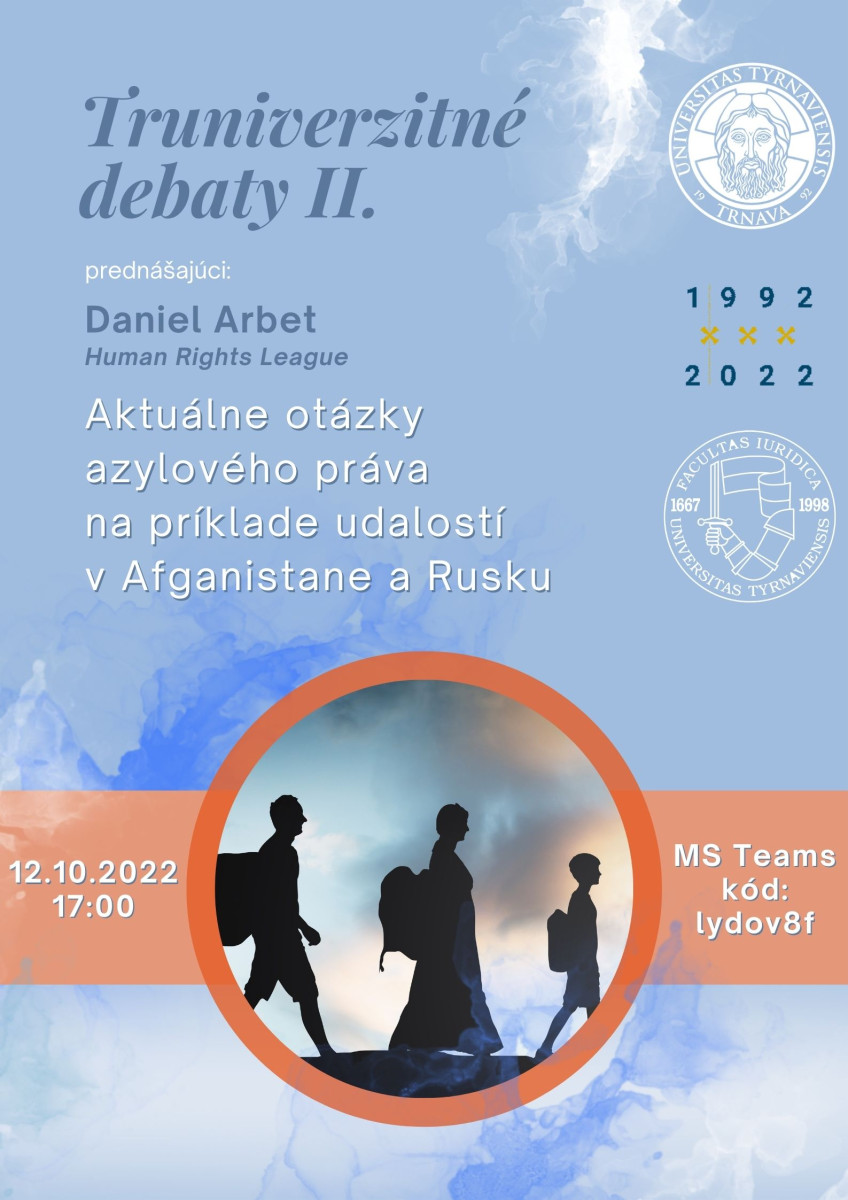 Aktuálne otázky azylového práva na príklade udalostí v Afganistane a Rusku | Trnavská univerzita ...